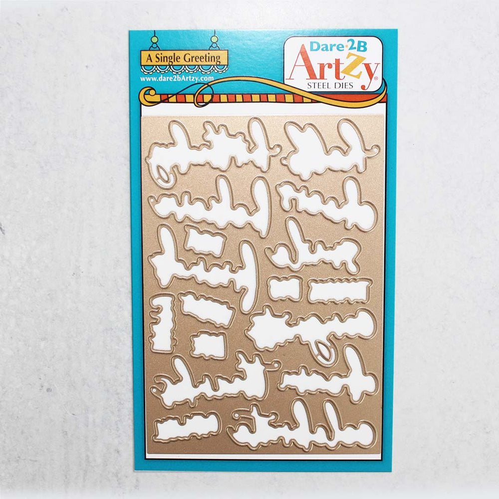 Thanks Double Layered Word Die - Dare 2b Artzy